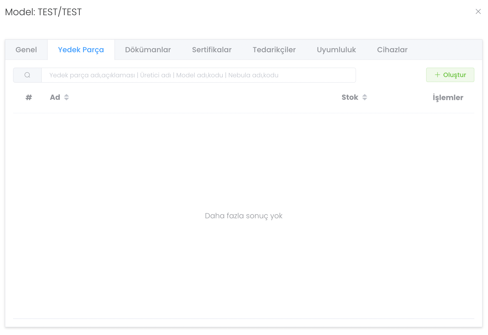 Spare Parts | BLUEOPERATION DOCUMENTATION