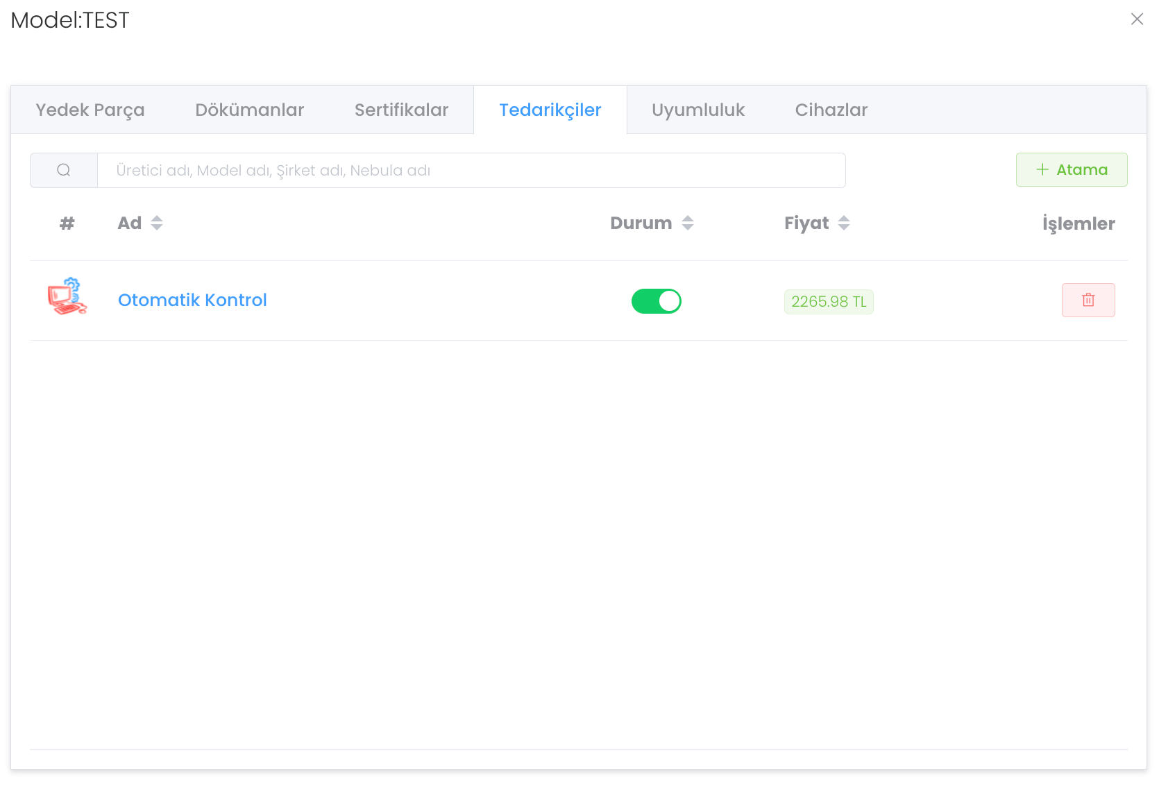 Spare Parts | BLUEOPERATION DOCUMENTATION